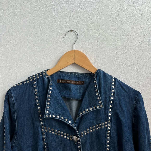 Double D Ranch | Jackets & Coats | Double D Ranch Jean Studded Jacket ...